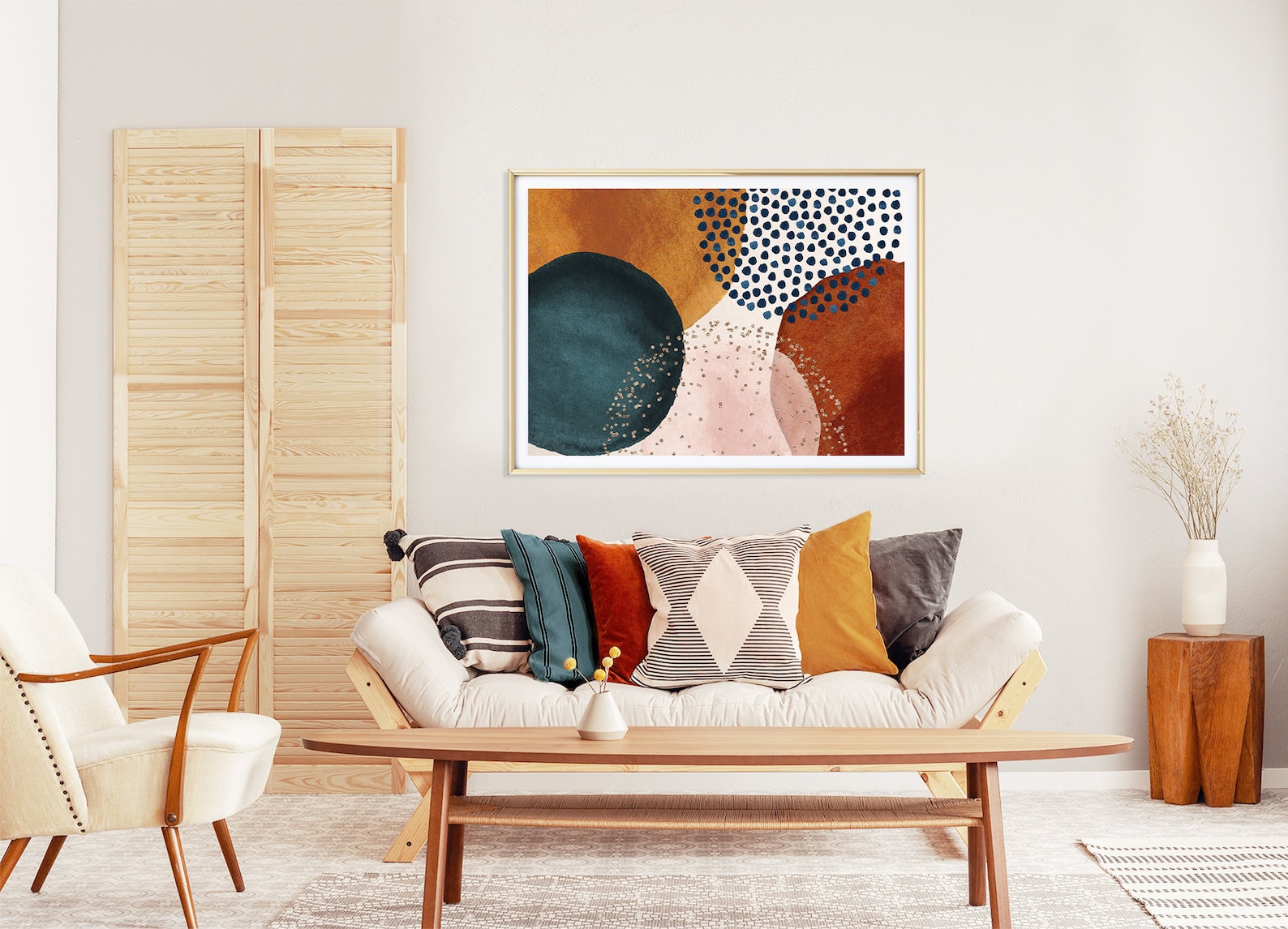 Abstract Art Print, Watercolor Art, Terracotta Print, Abstract Wall Art ...