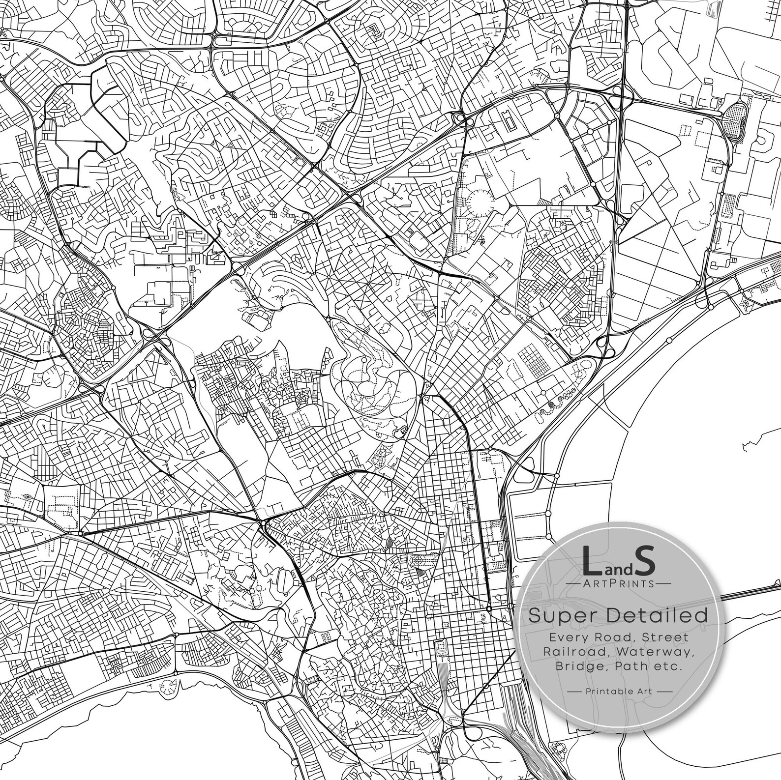 Tunis Map Print Tunis Map Art Poster Tunis Tunisia Map City | Etsy