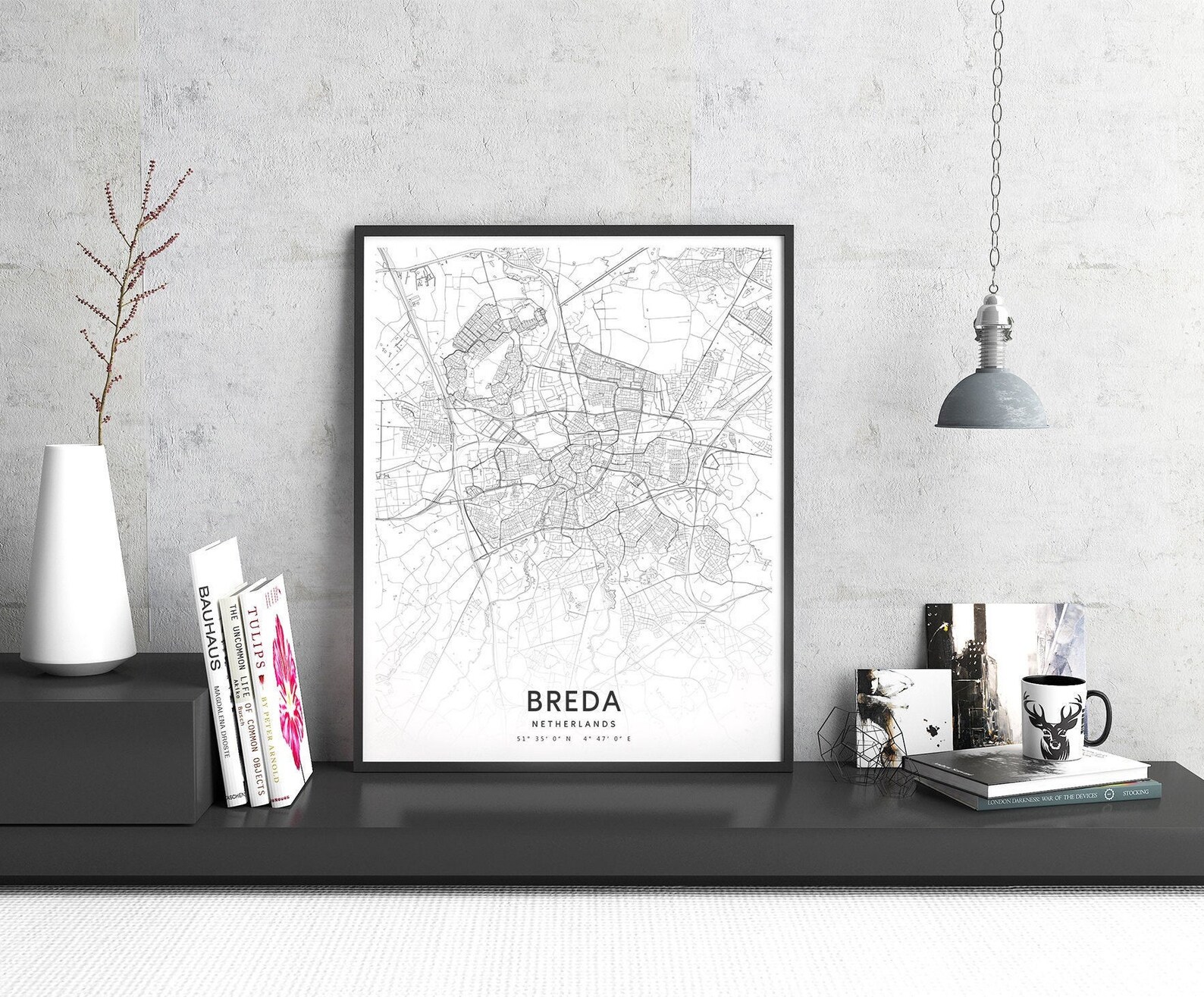 Breda Map Print Netherlands Map Art Poster City Street Map | Etsy