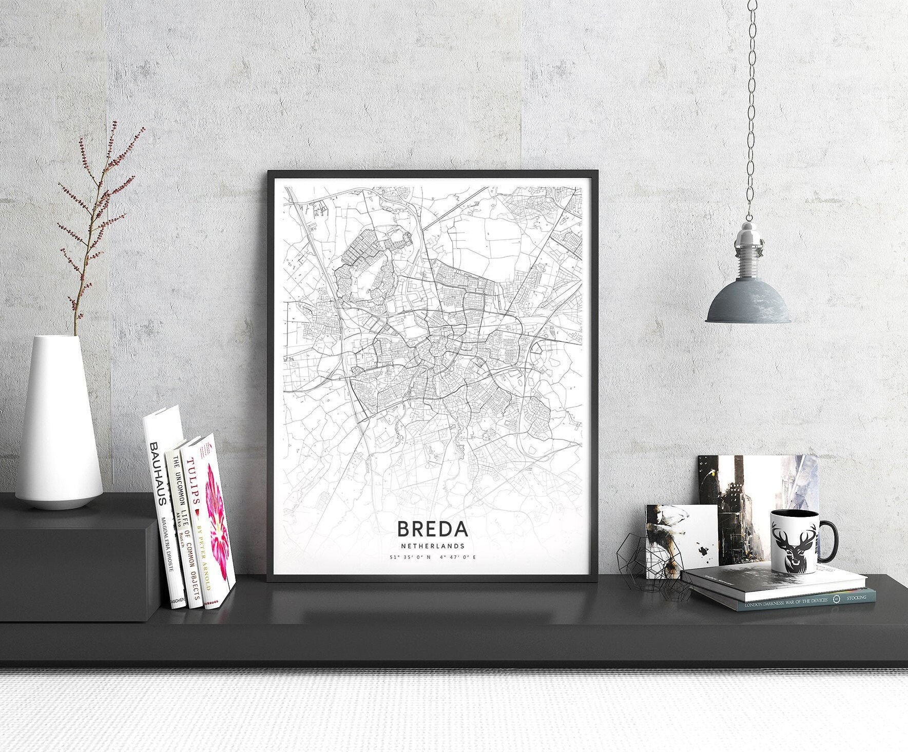 Breda Map Print Netherlands Map Art Poster City Street Map | Etsy