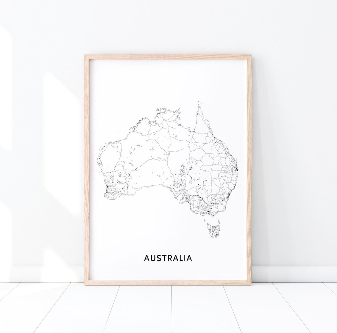 Australia Map Print Australia Map Art Australia Map Poster - Etsy Australia