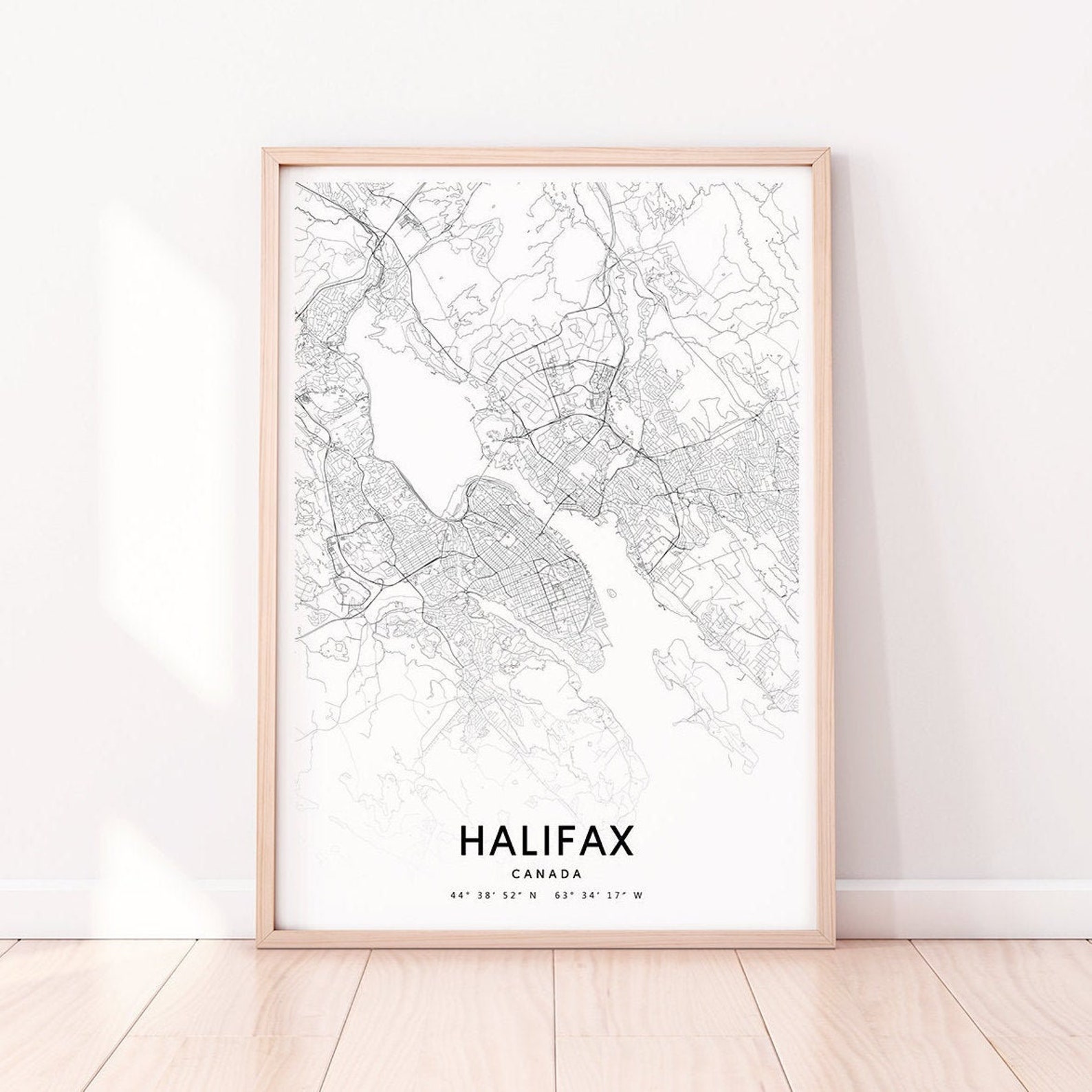Halifax Map Print Halifax Canada Map Art Poster City Street - Etsy