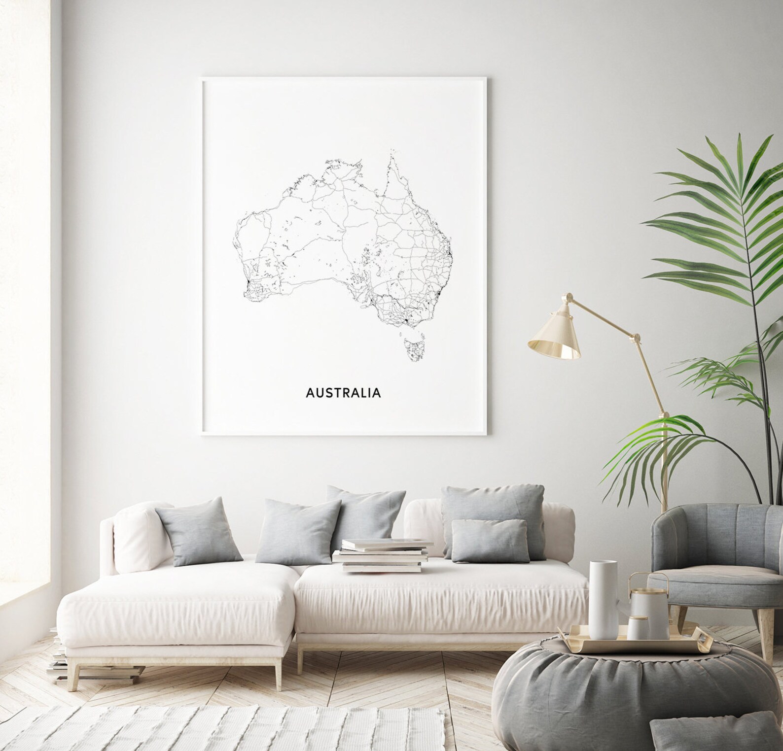 Australia Map Print Australia Map Art Australia Map Poster - Etsy Australia