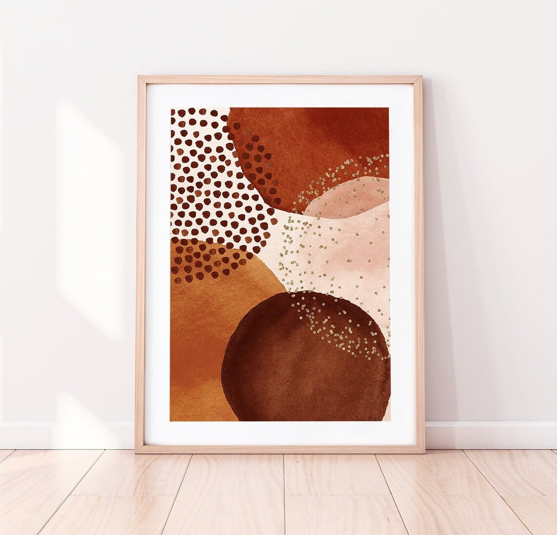 Terracotta Print, Abstract Art Print, Watercolor Art, Abstract Wall Art ...