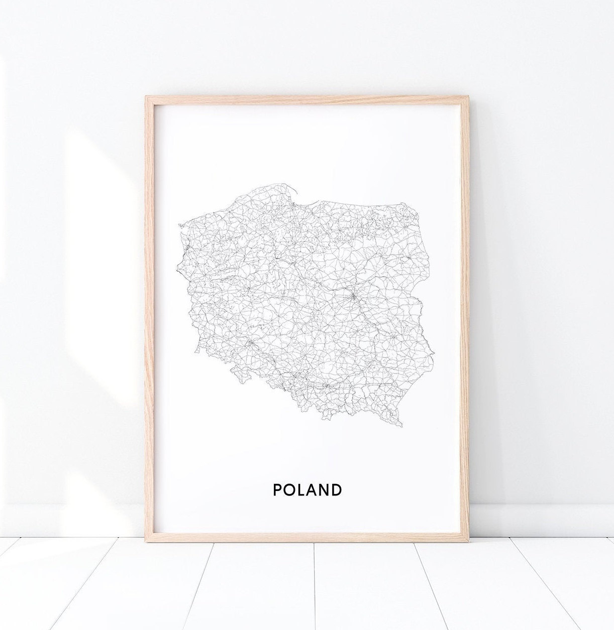 Poland Map Print Poland Map Art Poland Map Poster Country | Etsy