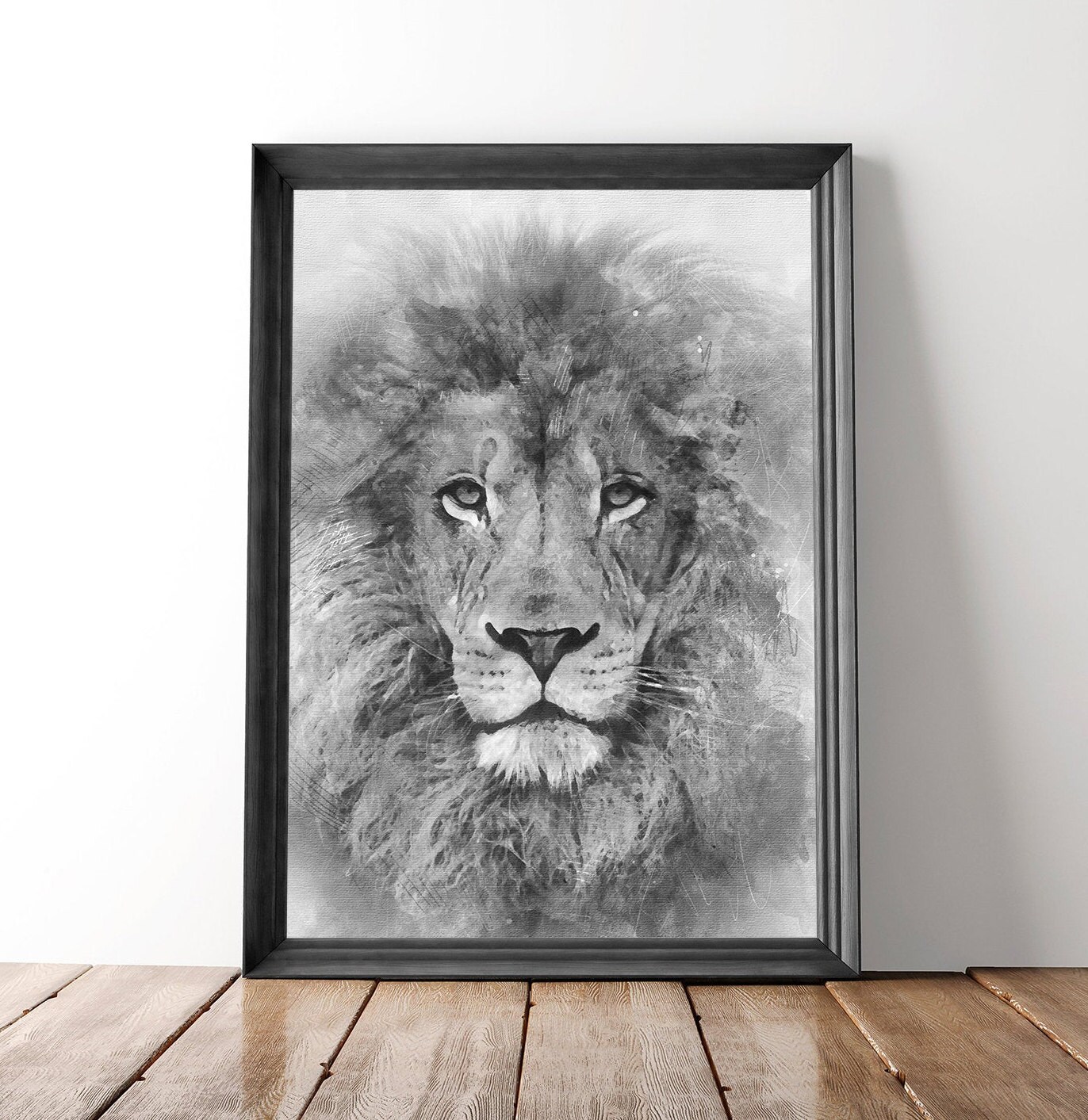 Lion Print Lion Watercolor Art Safari Animal Prints Animals | Etsy