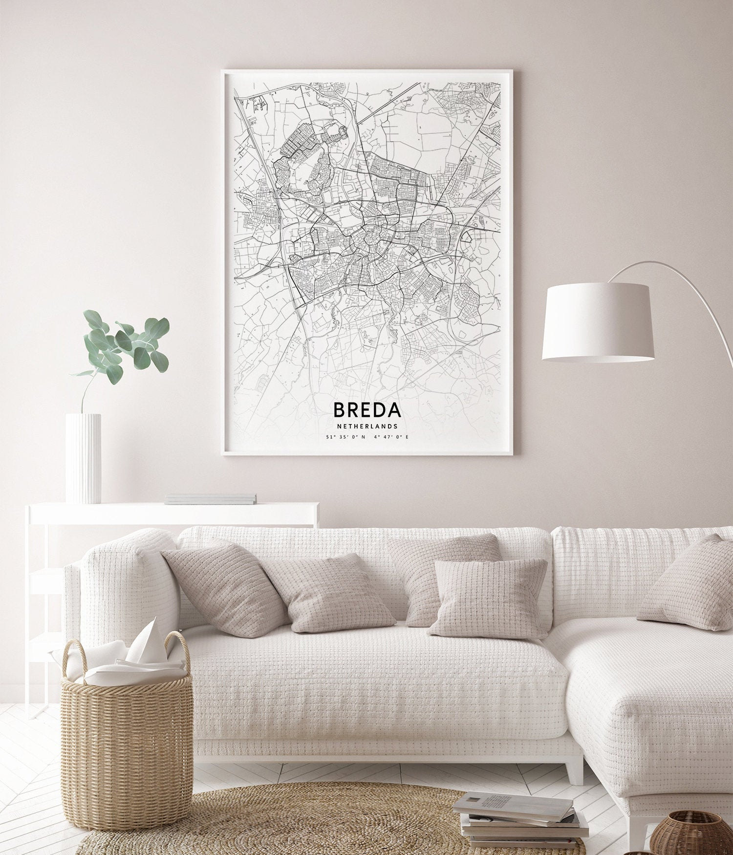 Breda Map Print Netherlands Map Art Poster City Street Map | Etsy