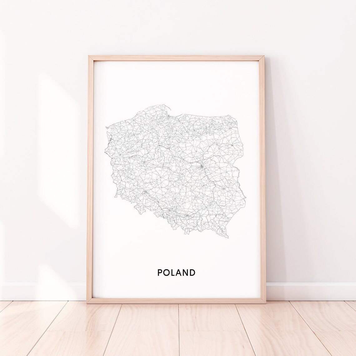 Poland Map Print, Poland Map Art, Poland Map Poster, Country Map Prints ...