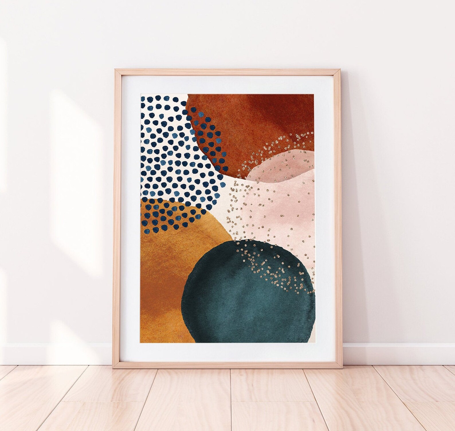 Abstract Art Print, Watercolor Art, Terracotta Print, Abstract Wall Art ...