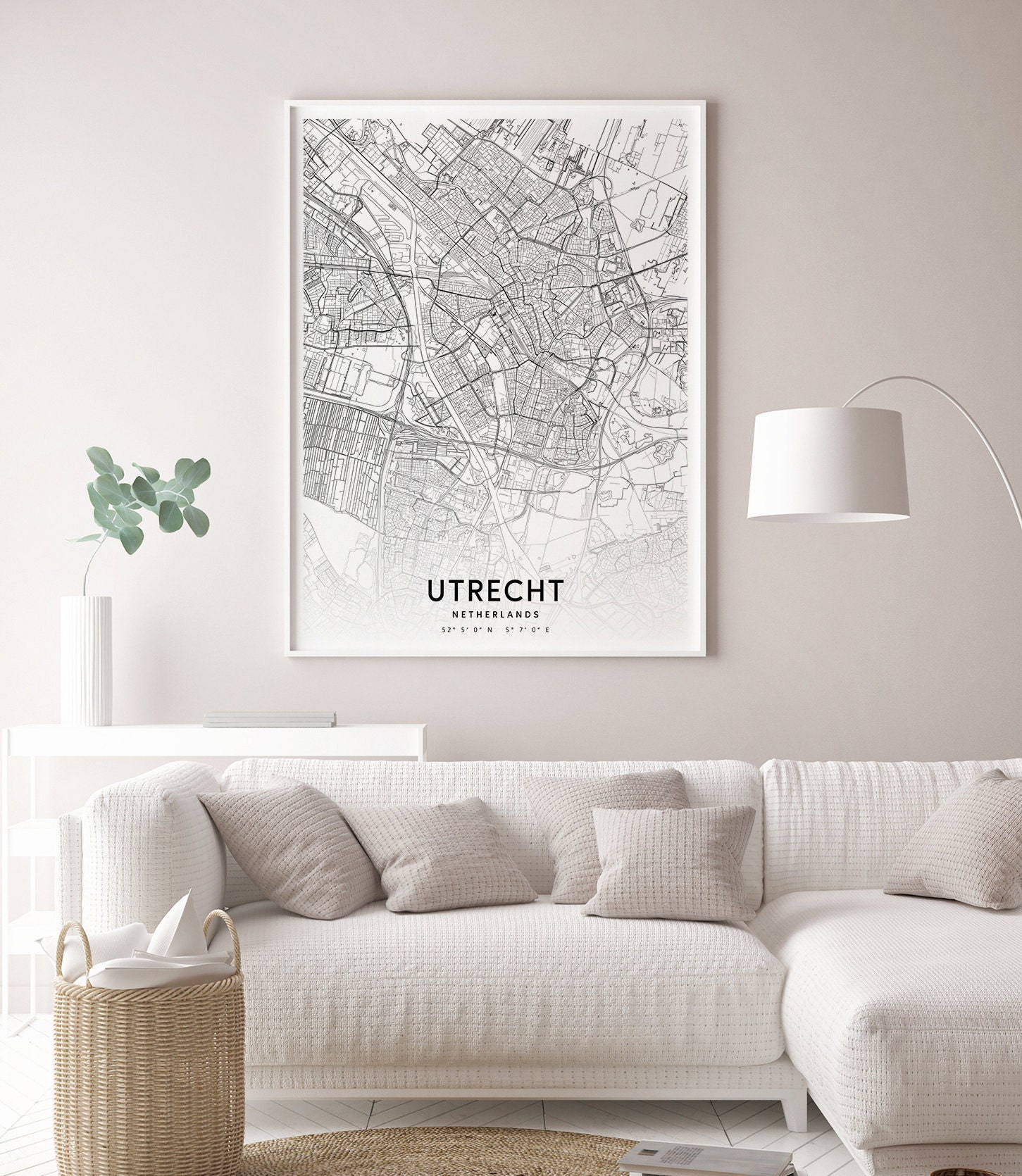 Utrecht Map Print Netherlands Map Art Poster City Street Map | Etsy