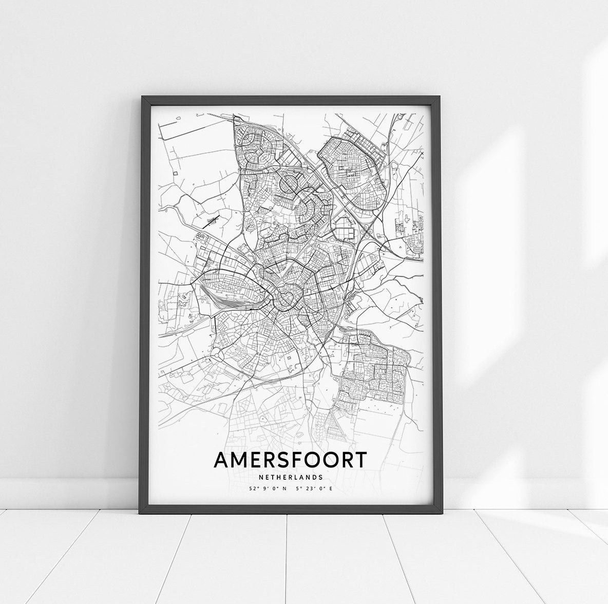 Amersfoort Map Print Amersfoort Art Netherlands Holland Map | Etsy UK