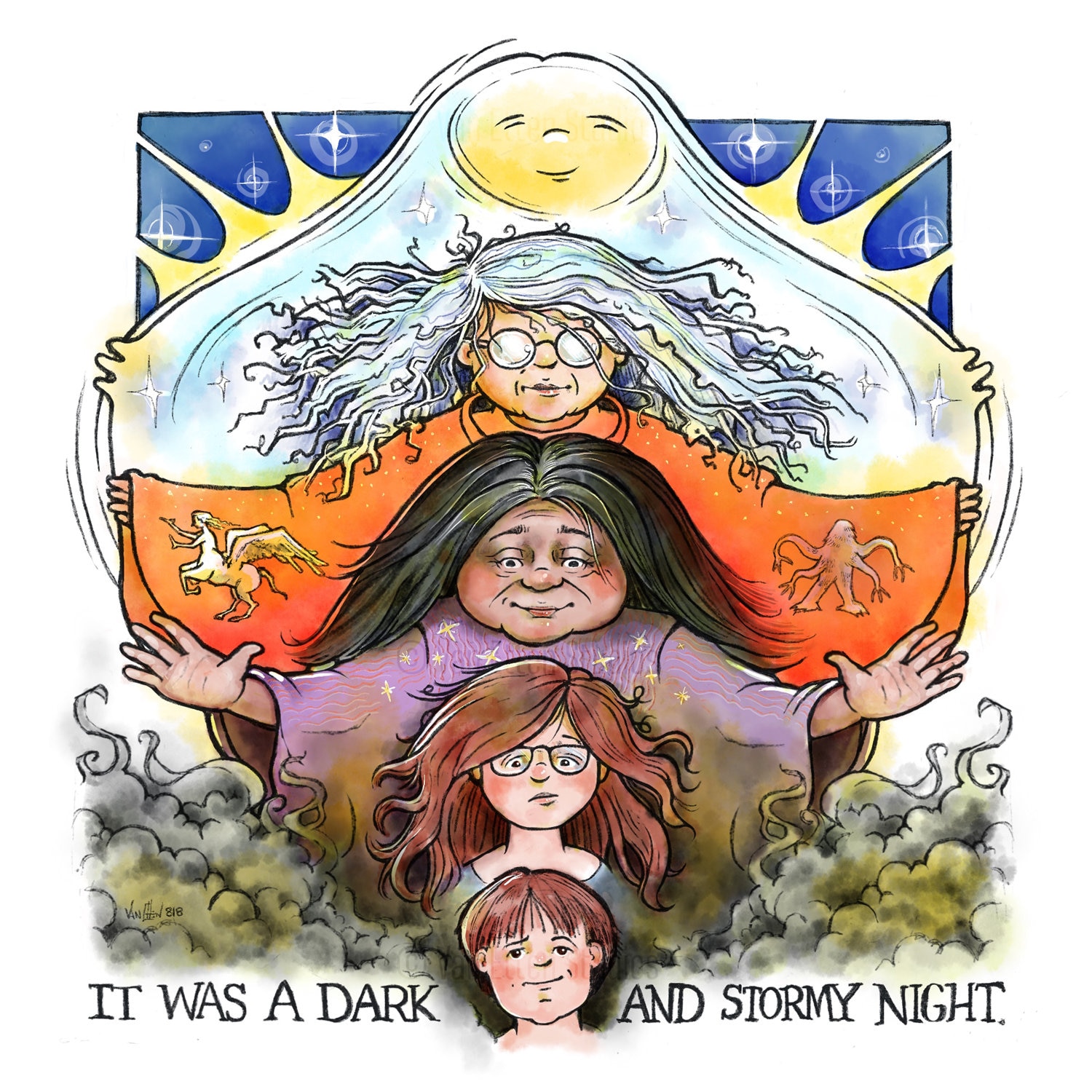 Book Art Print Inspired by A Wrinkle in Time - Etsy