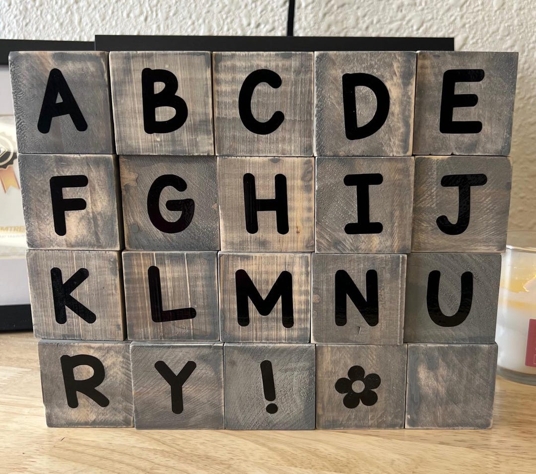 ALPHABET BLOCKS - Etsy
