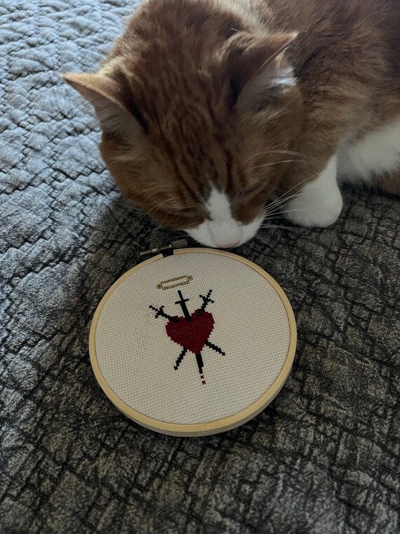 Three of Swords Cross Stitch Pattern PDF Digital Download - Etsy