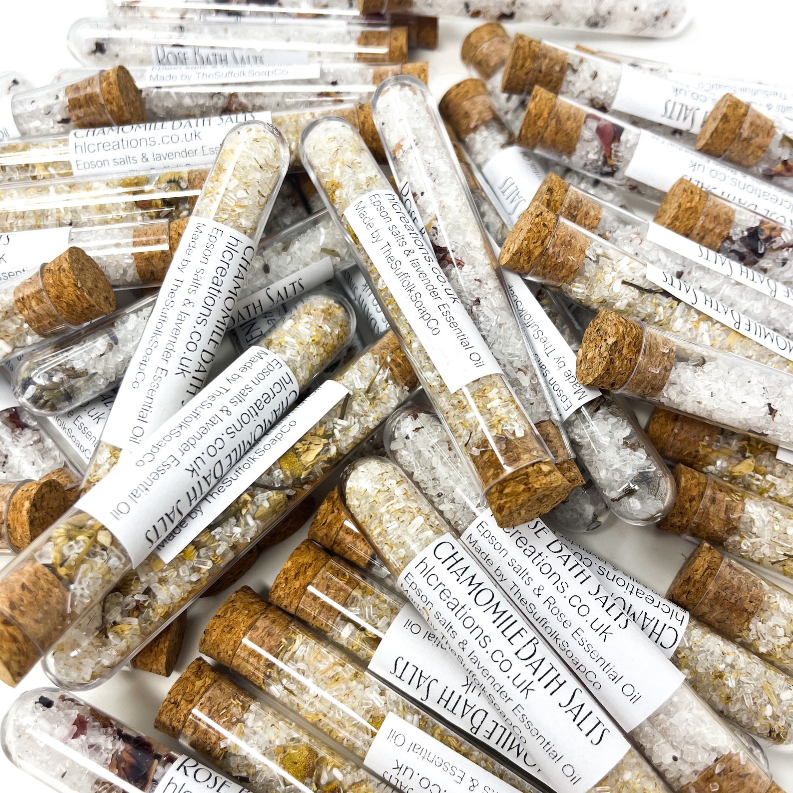 Mini Bath Salt Test Tube Favours/hamper Gift/stocking Filler - Etsy UK