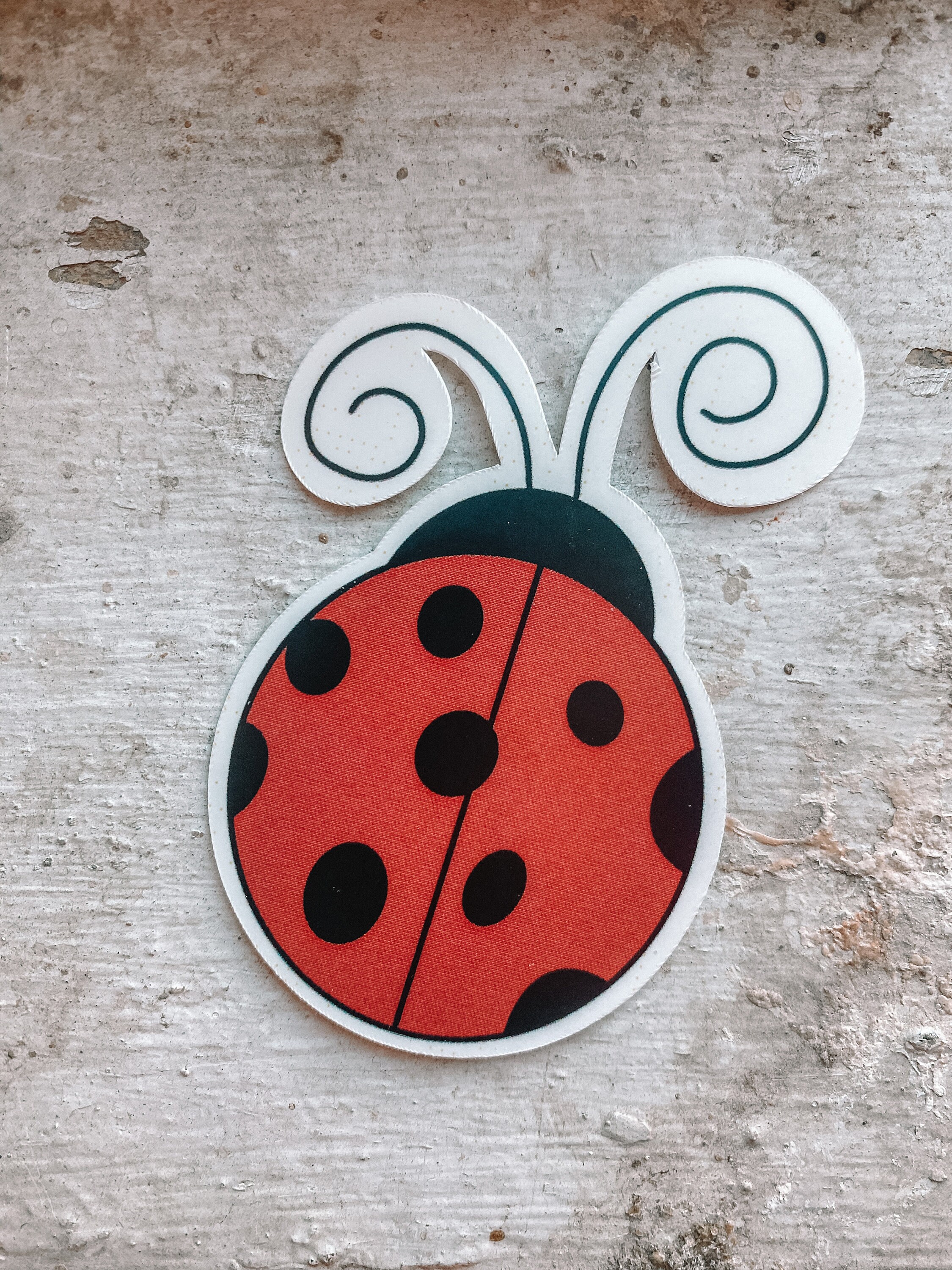 Ladybug Sticker, Spring Decal, 3 Inches, Laptop Sticker, Water Bottle ...