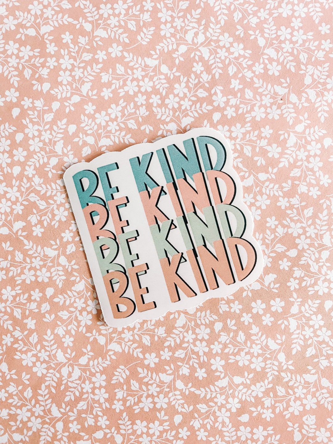 Be Kind Vinyl Waterproof Sticker, Water Bottle Decal, Laptop Sticker ...
