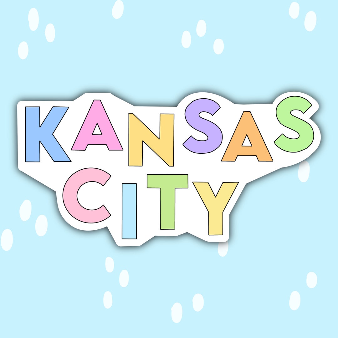 Cute Kansas City Vinyl Sticker, KC Laptop Decal, 3 Inches, Water Bottle ...