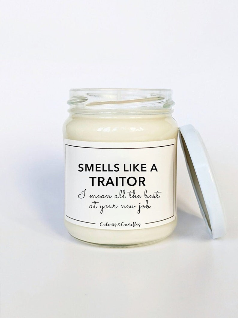 Smells Like A Traitor Candle Gift Candle | Colleagues Friendship Gift ...