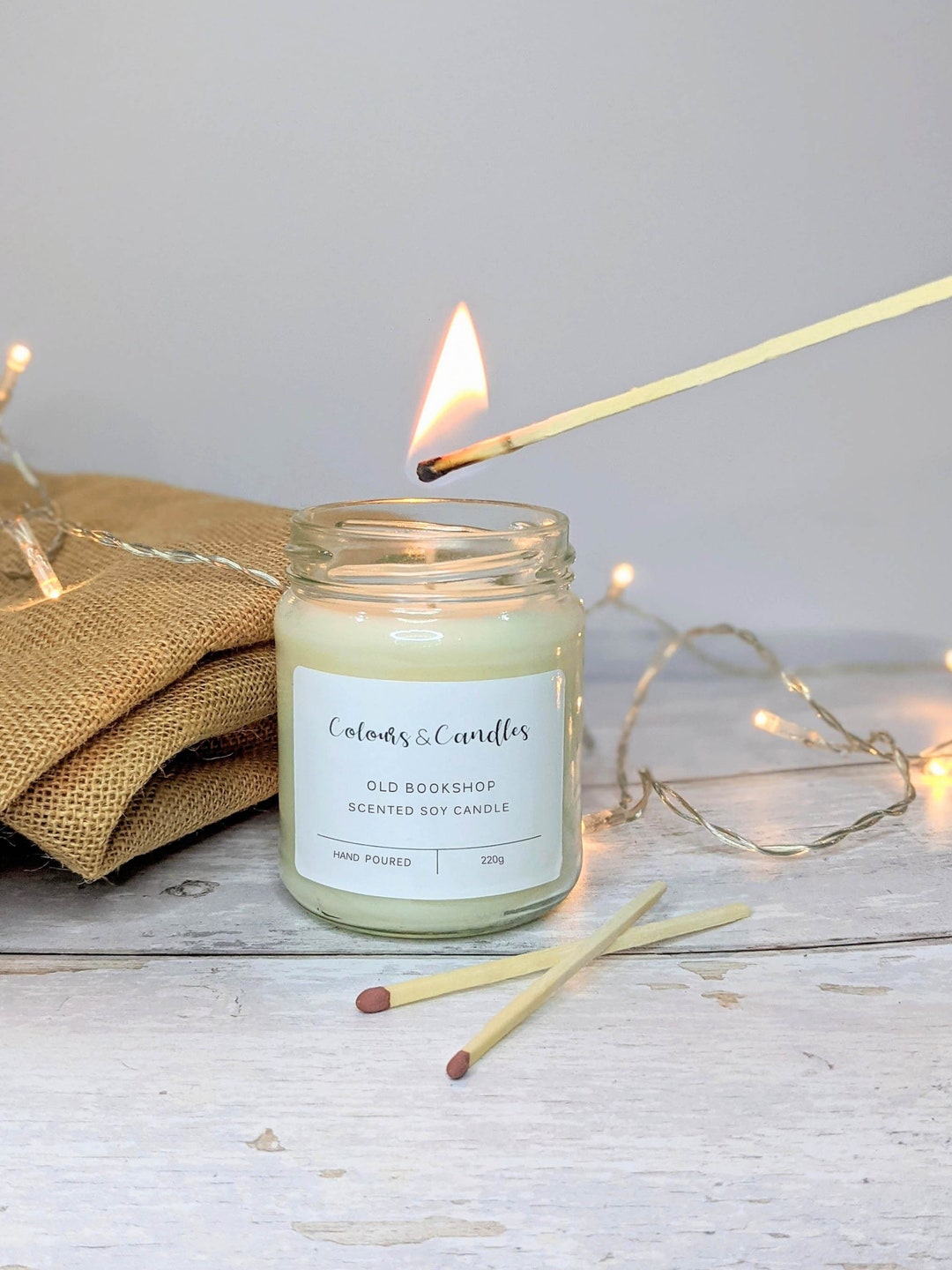 Old Bookshop Soy Wax Candle | Vintage Bookstore Candle | Bookworm Gifts ...