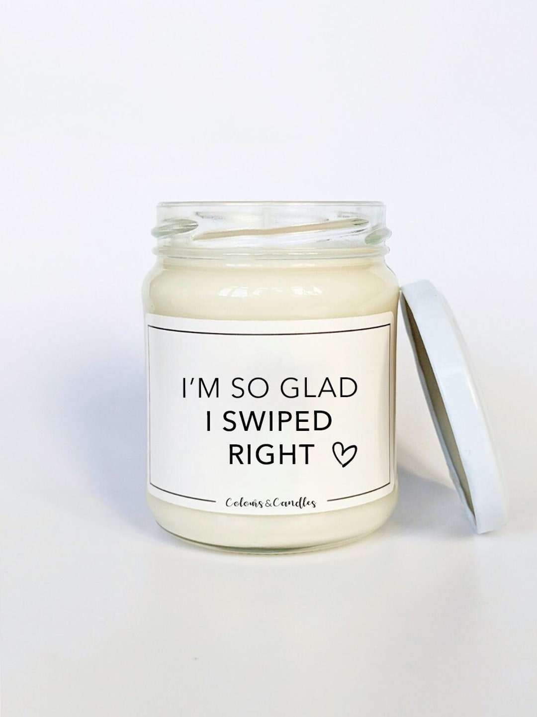 Im so Glad I Swiped Right Candle Gift for Her Gift for - Etsy
