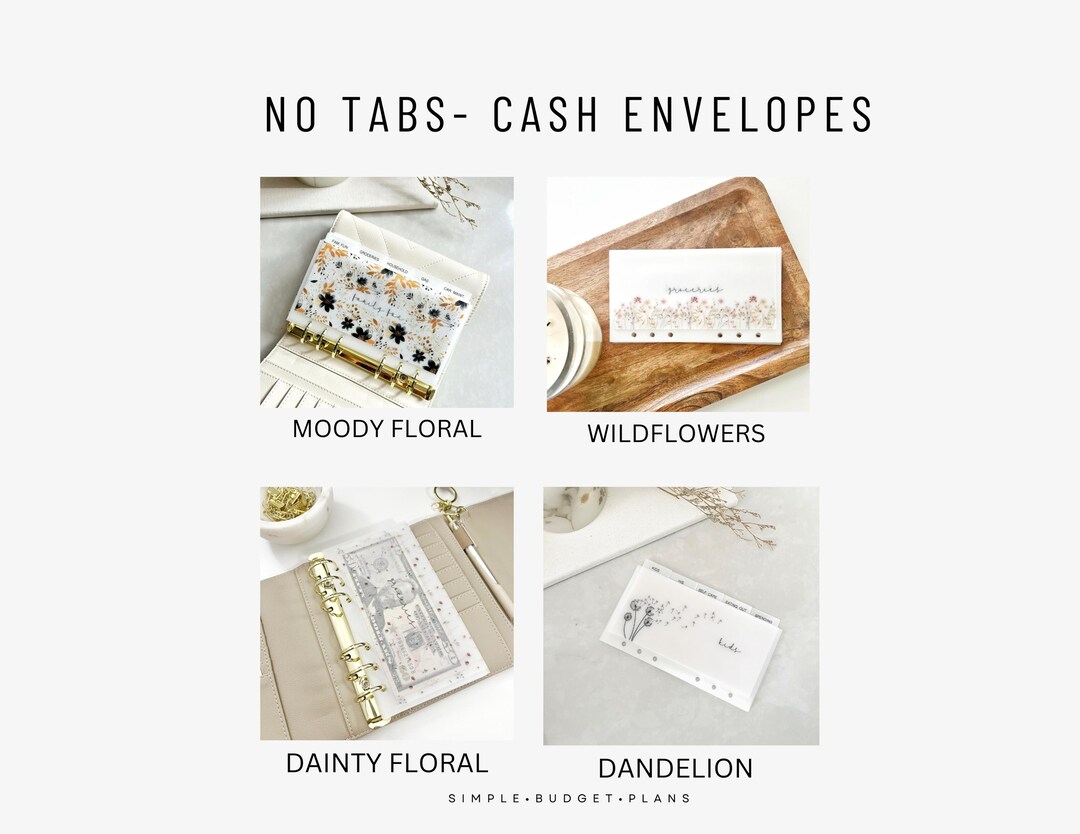 Matte (no Tabs) Cash Envelopes | Laminated - Etsy