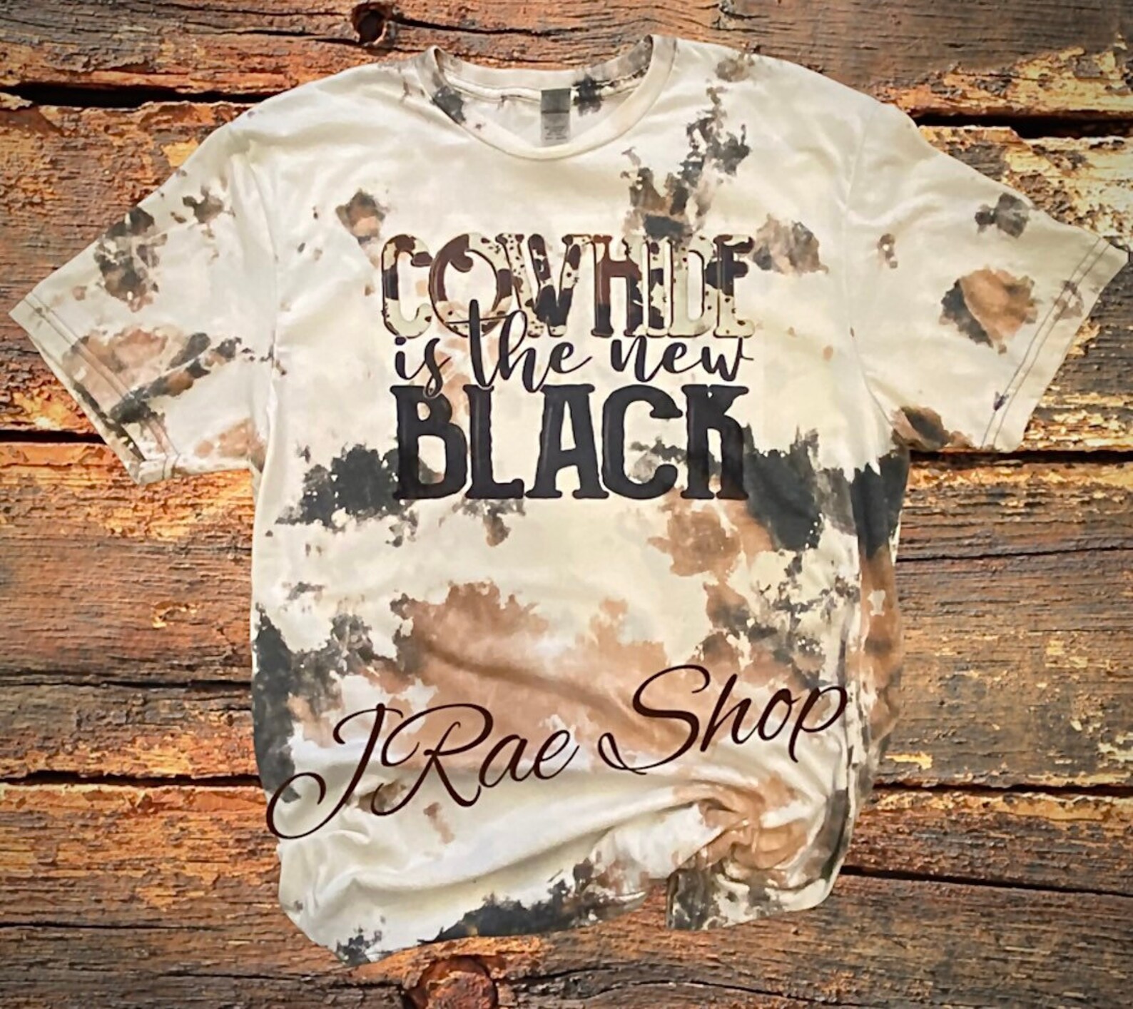 Bleached Cowhide Tee|cowhide Blanks|bleached Blank Tee|youth Toddler ...