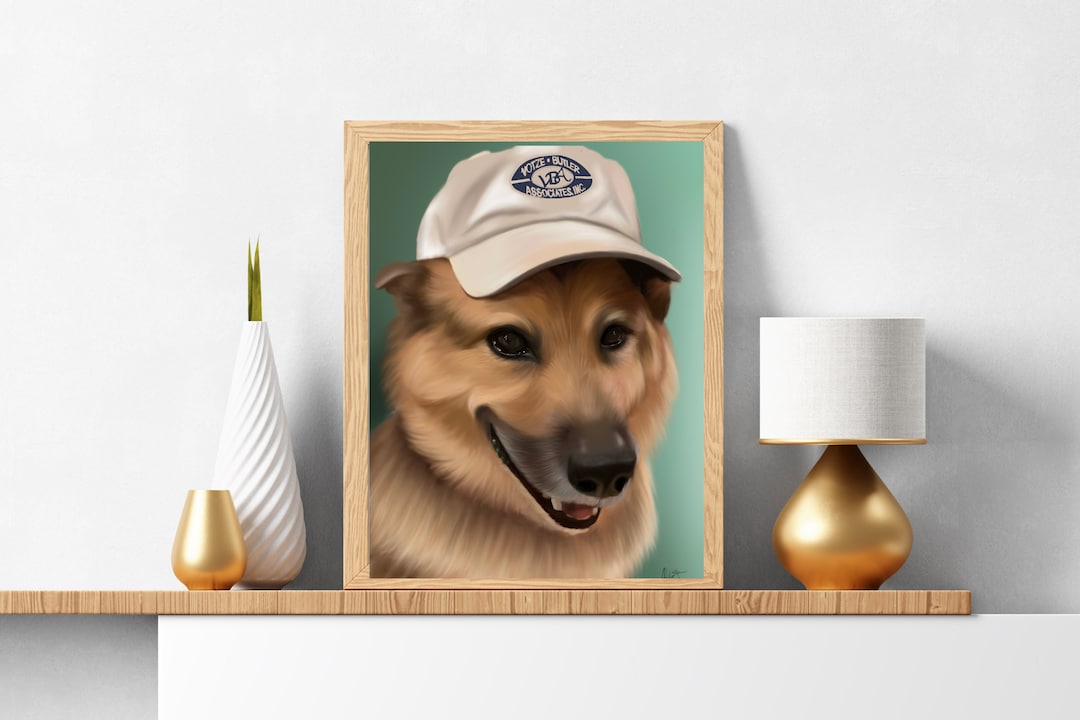 Custom Pet Portrait | Digital Pet Art | Customized Dog Cat Print ...