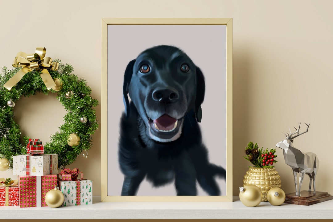 Custom Pet Portrait | Digital Pet Art | Customized Dog Print ...