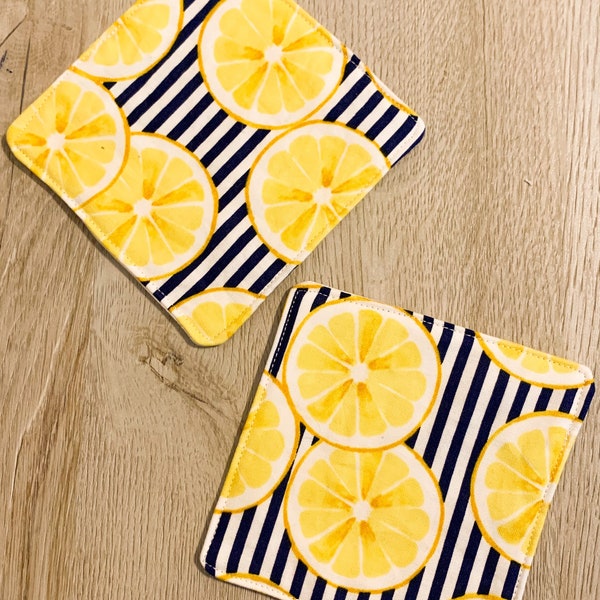 Lemon Coasters - Etsy