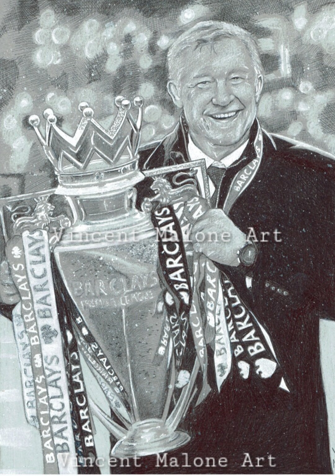 Sir Alex Ferguson Art Print Unframed - Etsy