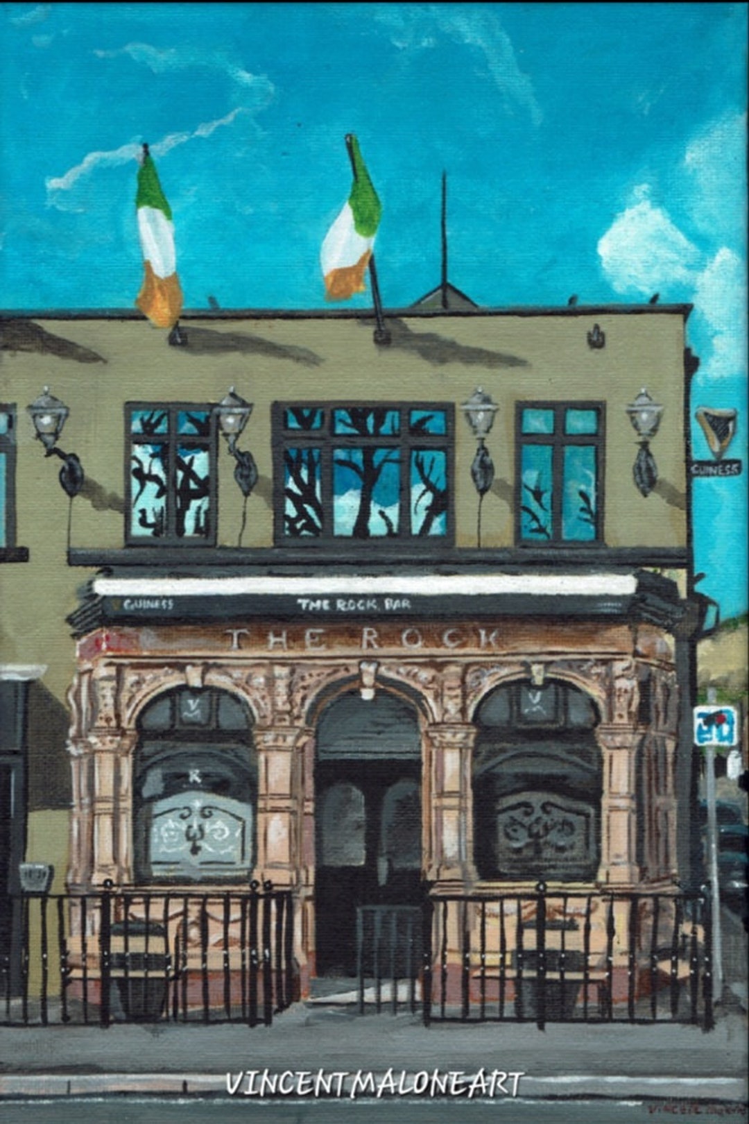 The Rock Bar Belfast Art Print Unframed - Etsy