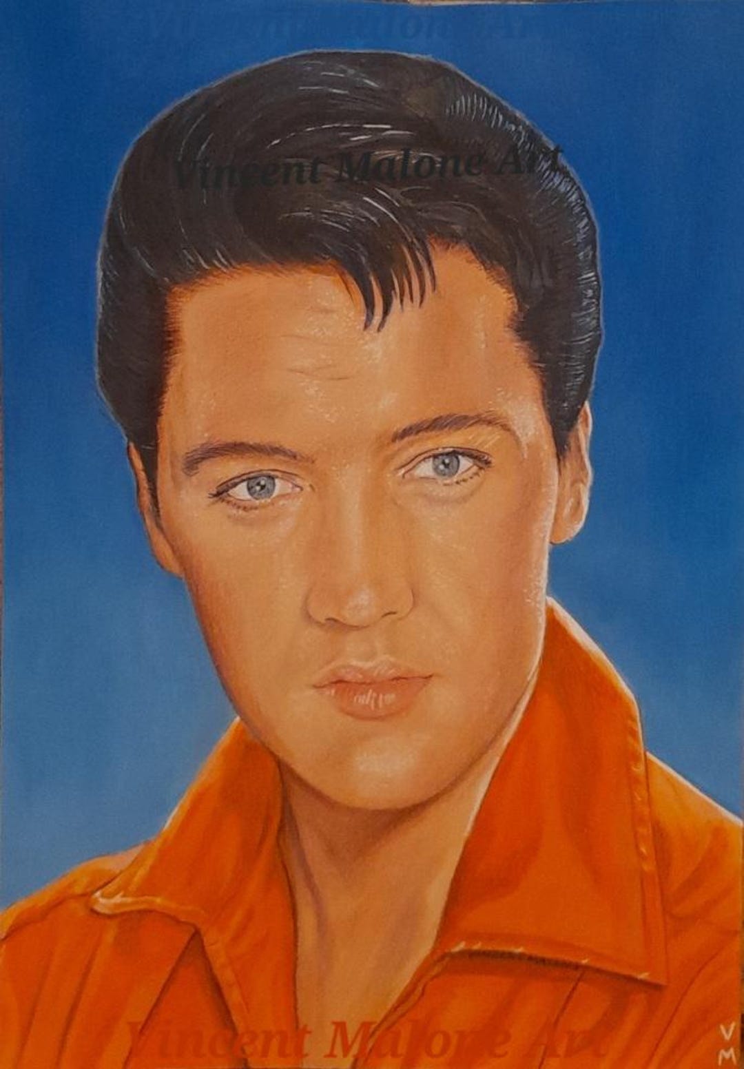 Elvis Presley Original Acrylic Painting A4 Unframed - Etsy
