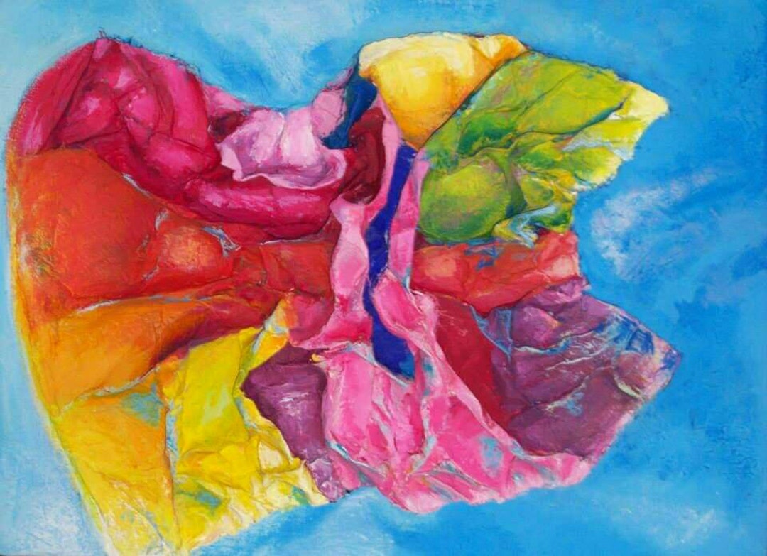 Pictosculpture ,painting and Materical "the Kite", Abstract Art ...