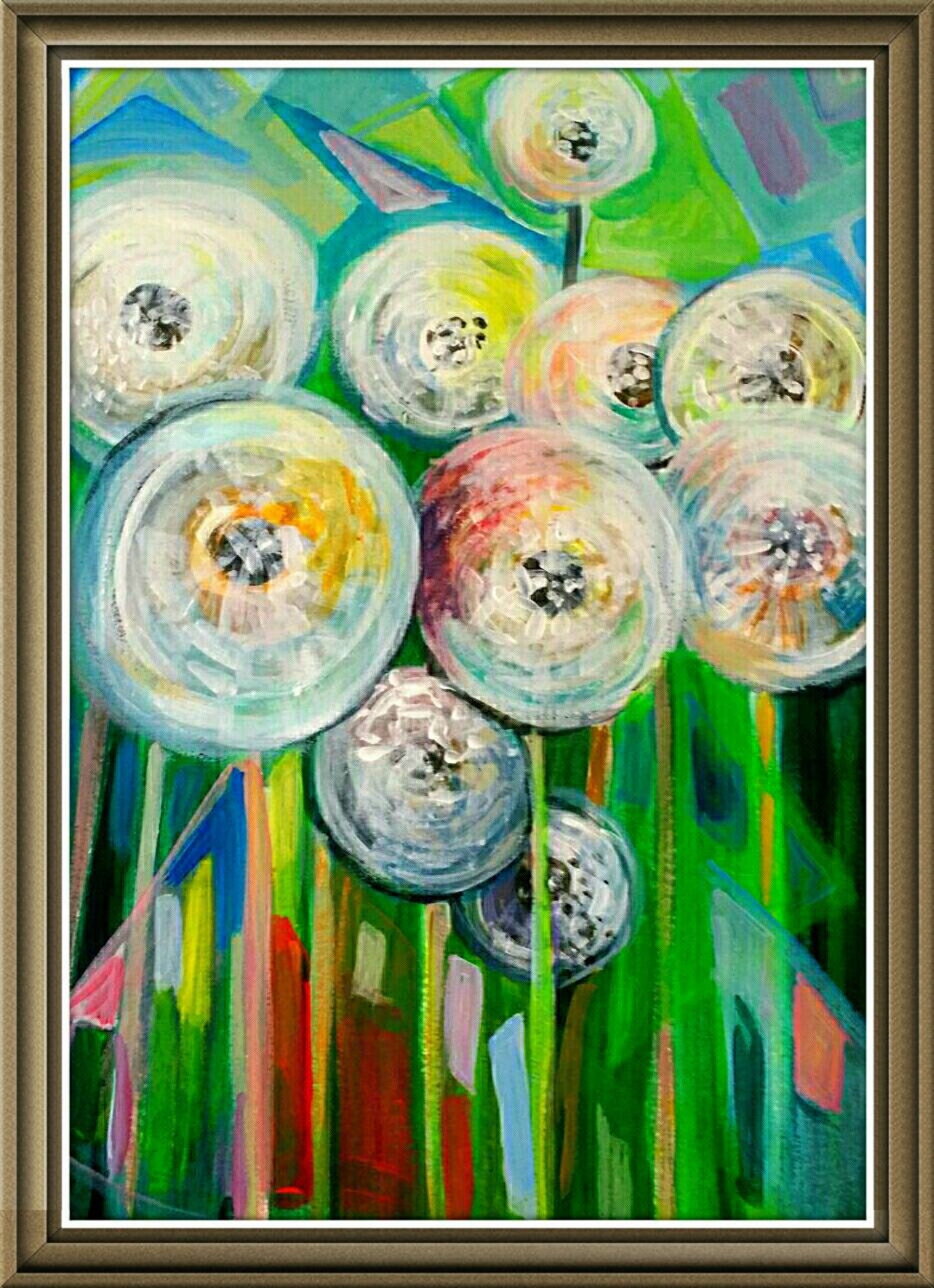 Wildflowers,abstract Art Print Art Print of Abstract Pictorial Work - Etsy