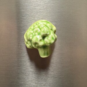 Ceramic Refrigerator Magnets . Set of 5-broccoli, Cheese, Orange ...