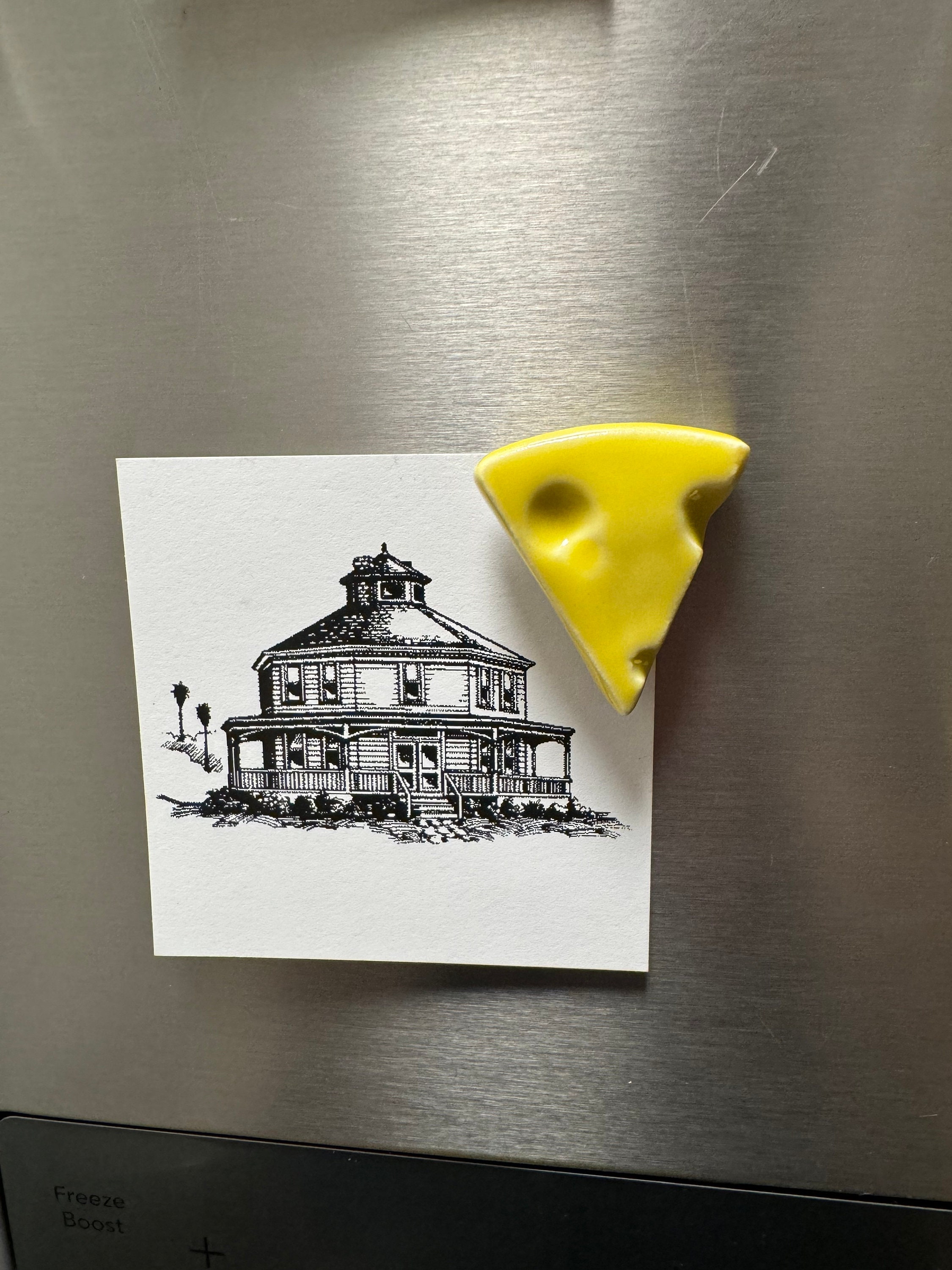 Ceramic Refrigerator Magnets . Set of 5-broccoli , Cheese, Orange ...