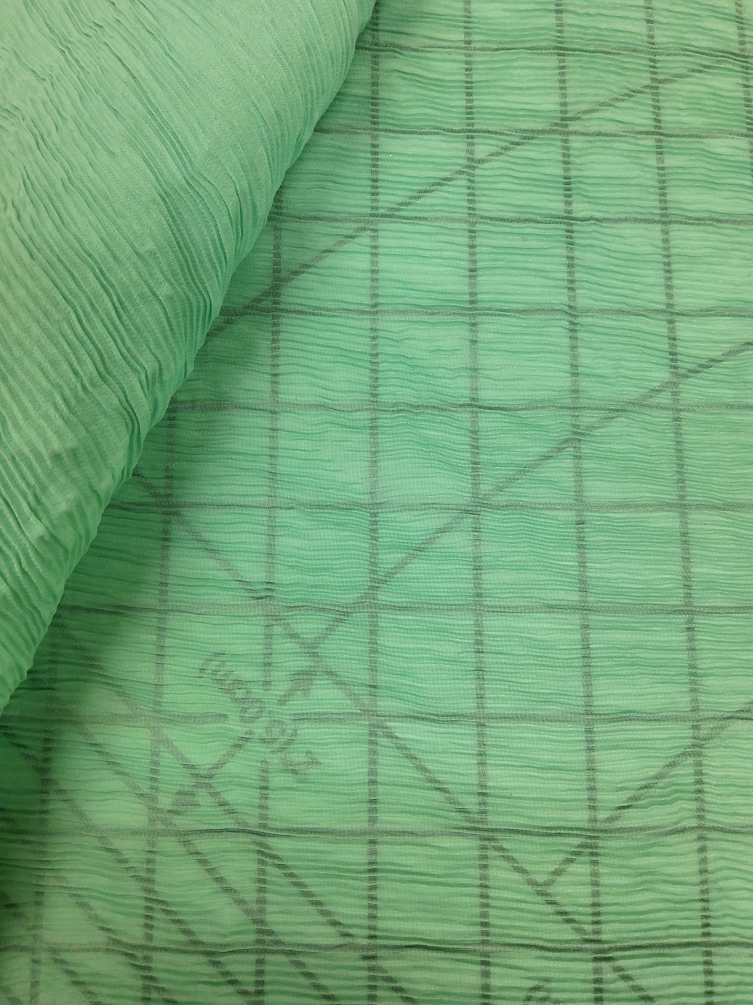 Green Sunray Fabric, Knit Pleated Fabric, Spandex Sunray Fabric, Fabric ...