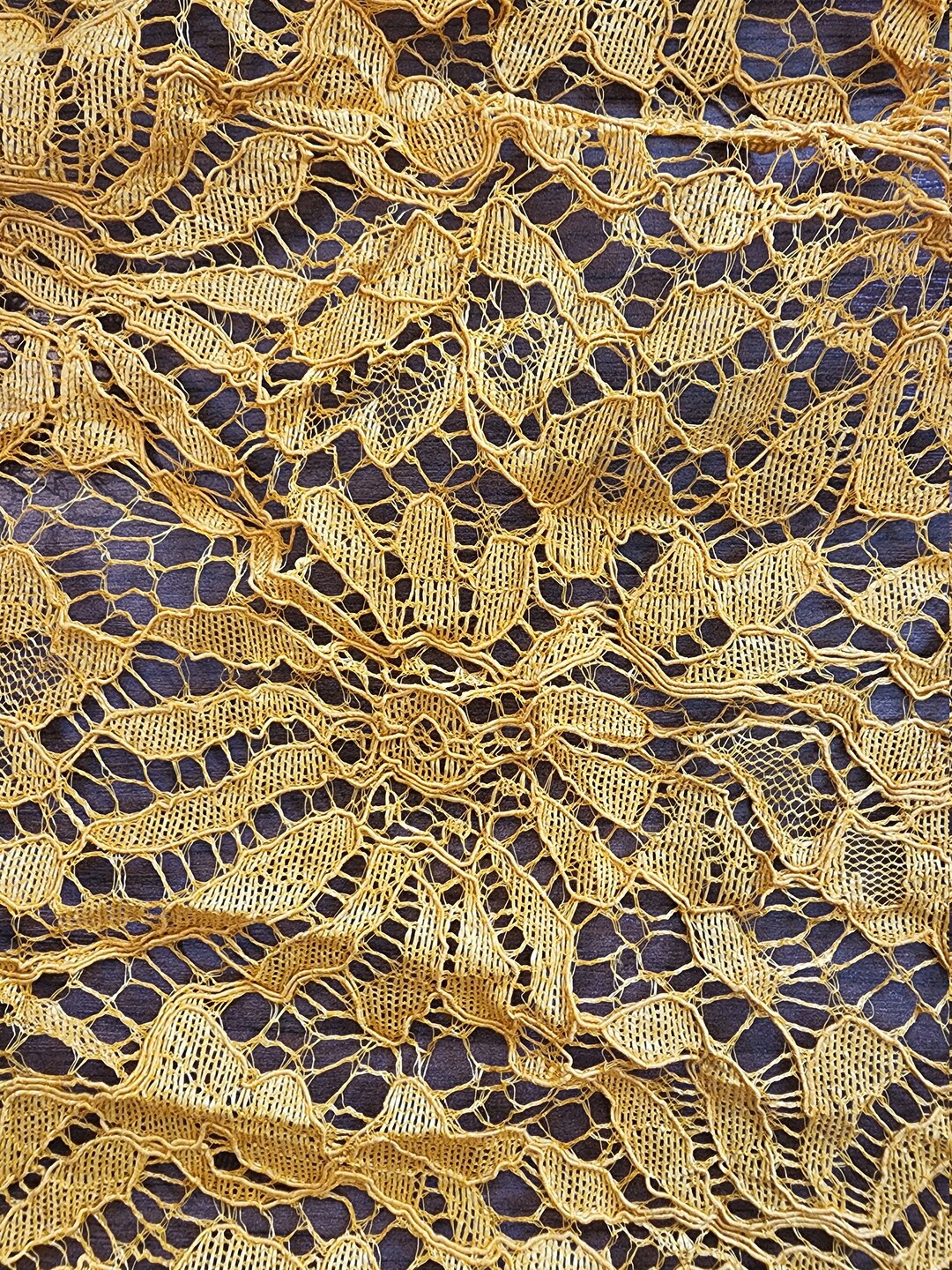 Yellow Chantilly Lace Fabric, Yellow Chantilly Lace Fabric by the Yard ...