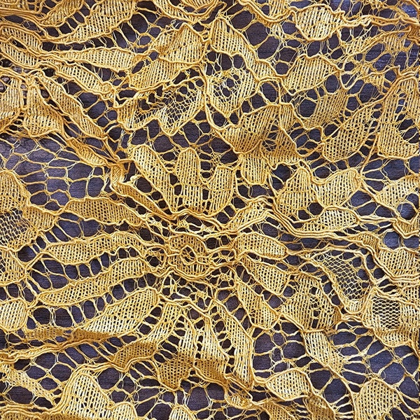 Yellow Lace Fabric - Etsy UK