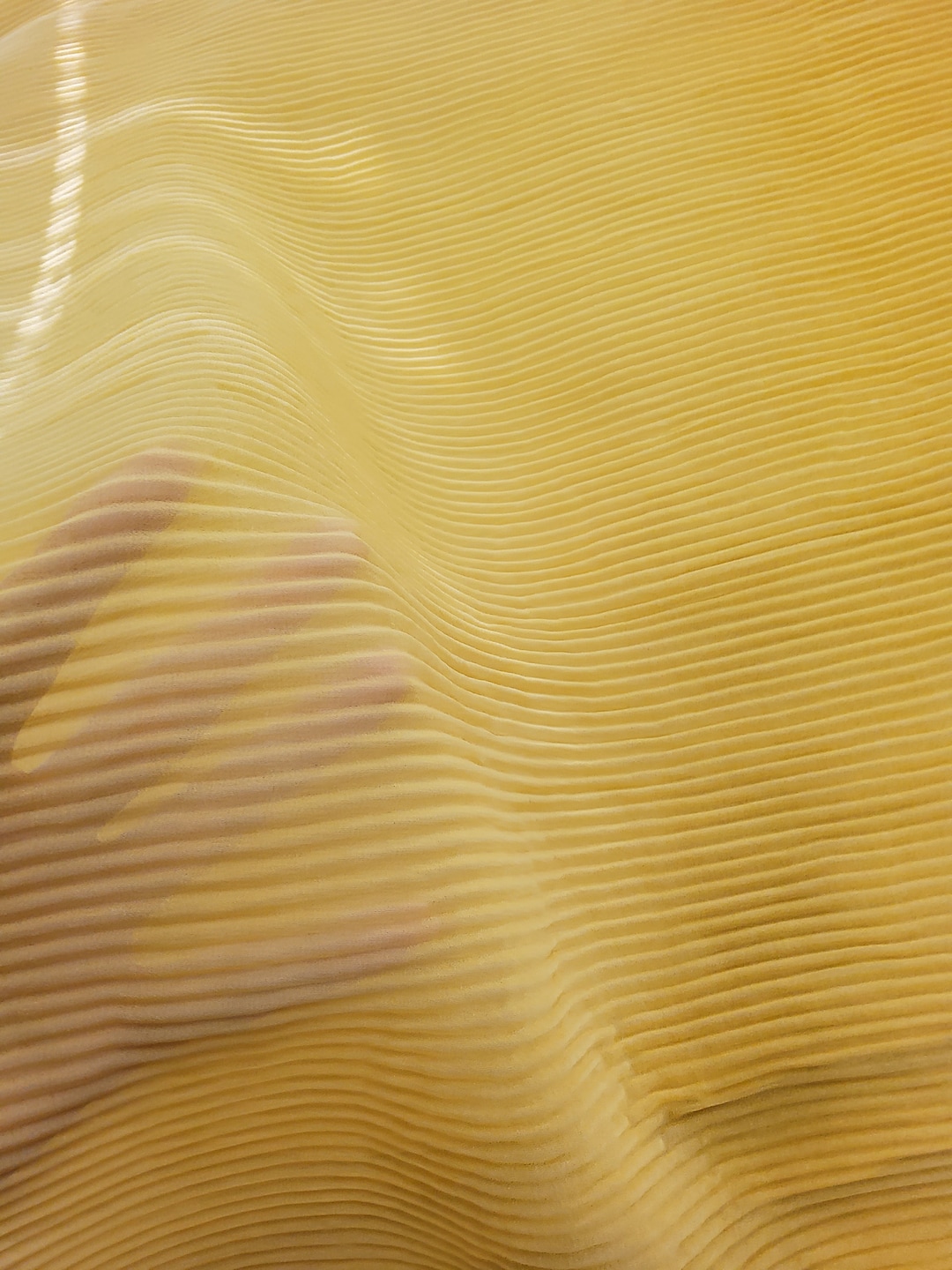 Yellow and Lemon Sunray Fabric, Georgette Pleated Fabric, Georgette ...