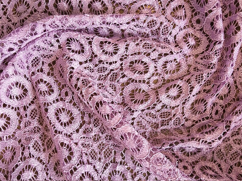 Lilac Chantilly Lace Fabric, Lailac Chantilly Lace Fabric by the Yard ...
