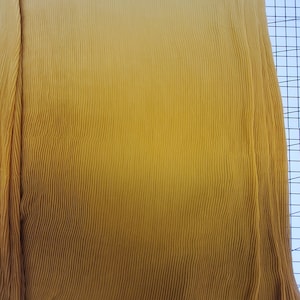 Yellow and Lemon Sunray Fabric, Georgette Pleated Fabric, Georgette ...