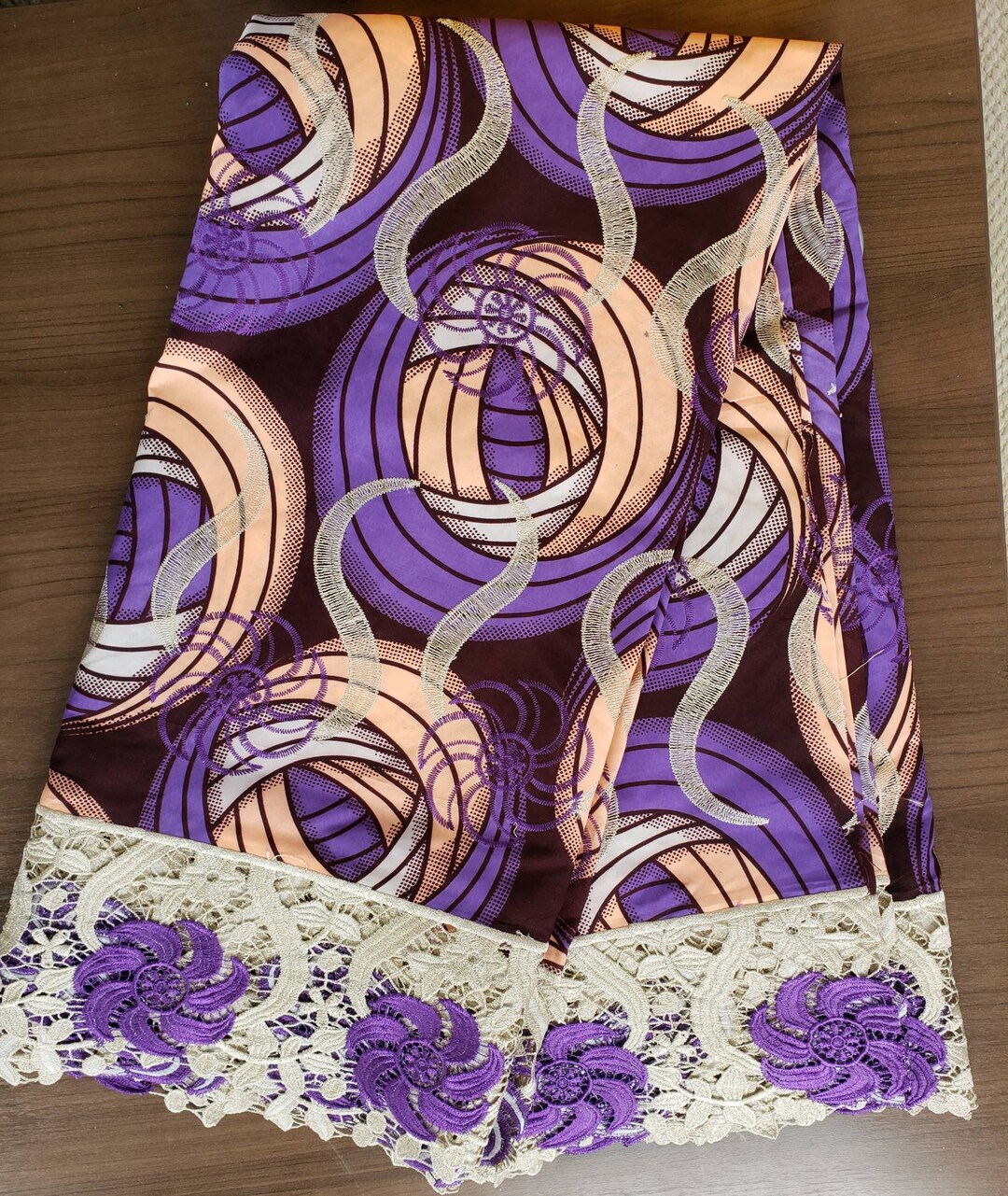 African Print Fabric, Ankara Lace Fabric. Ankara, Wax Lace. Nigerian ...
