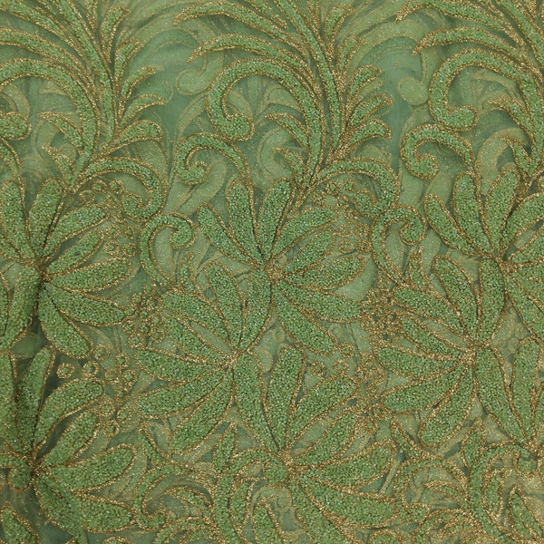 Green Lace Fabric - Etsy