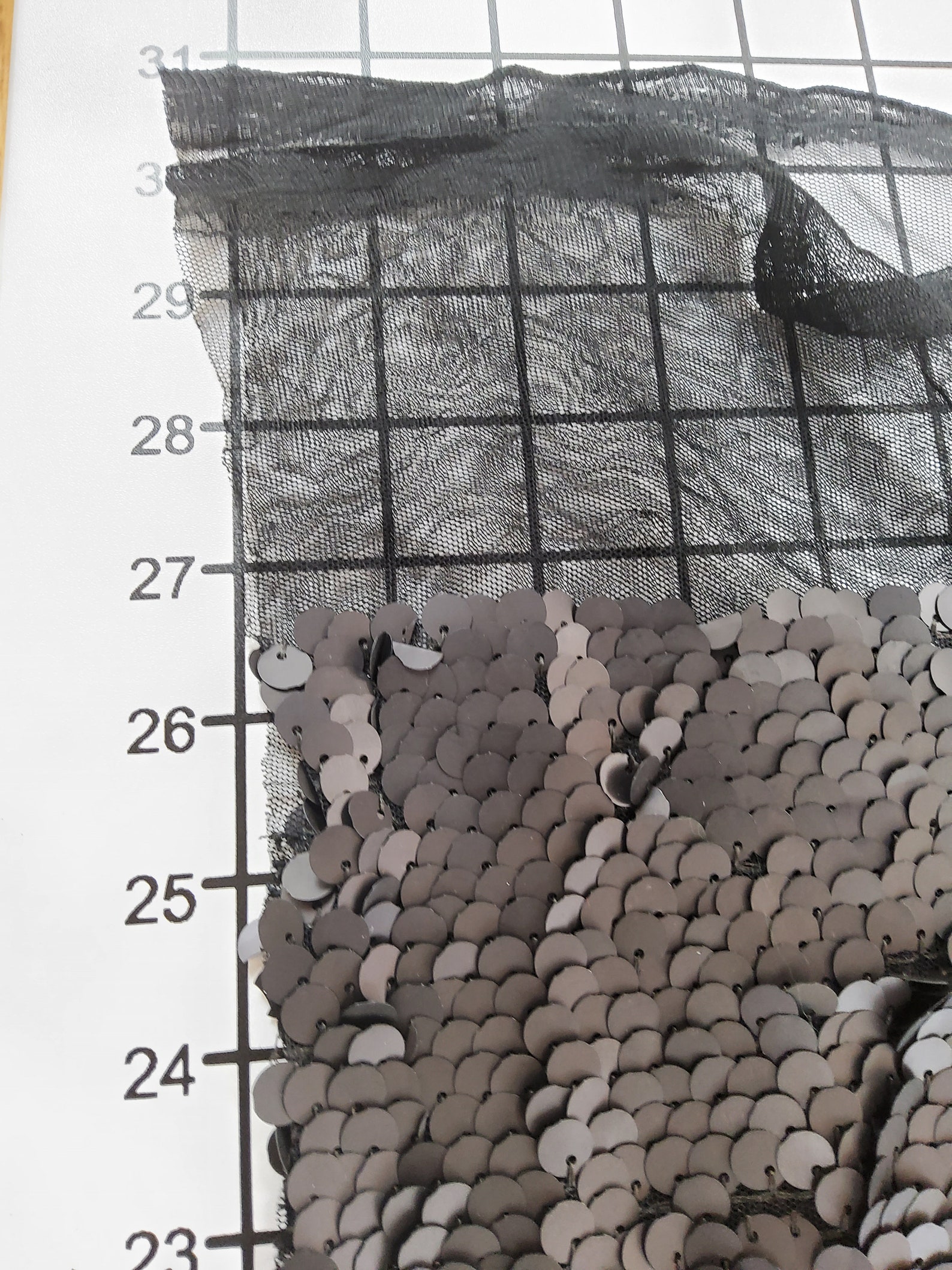 Black Gunmetal Gray Metallic Sequins Fabric Reversible Sequins by the ...