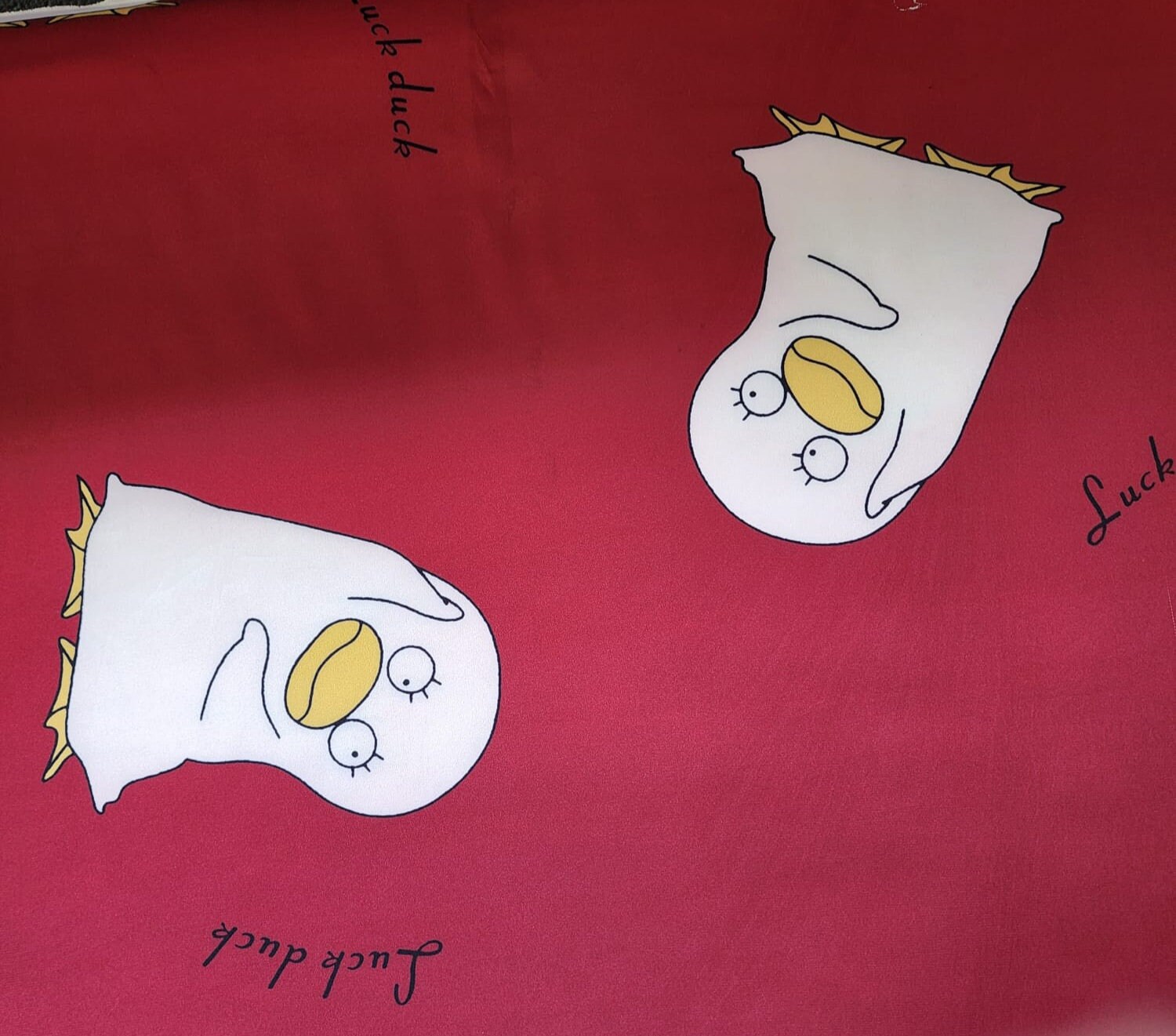 Maroon Luck Duck Silk Fabric, Burgundy Silk Fabric by the Yard, Crepe ...