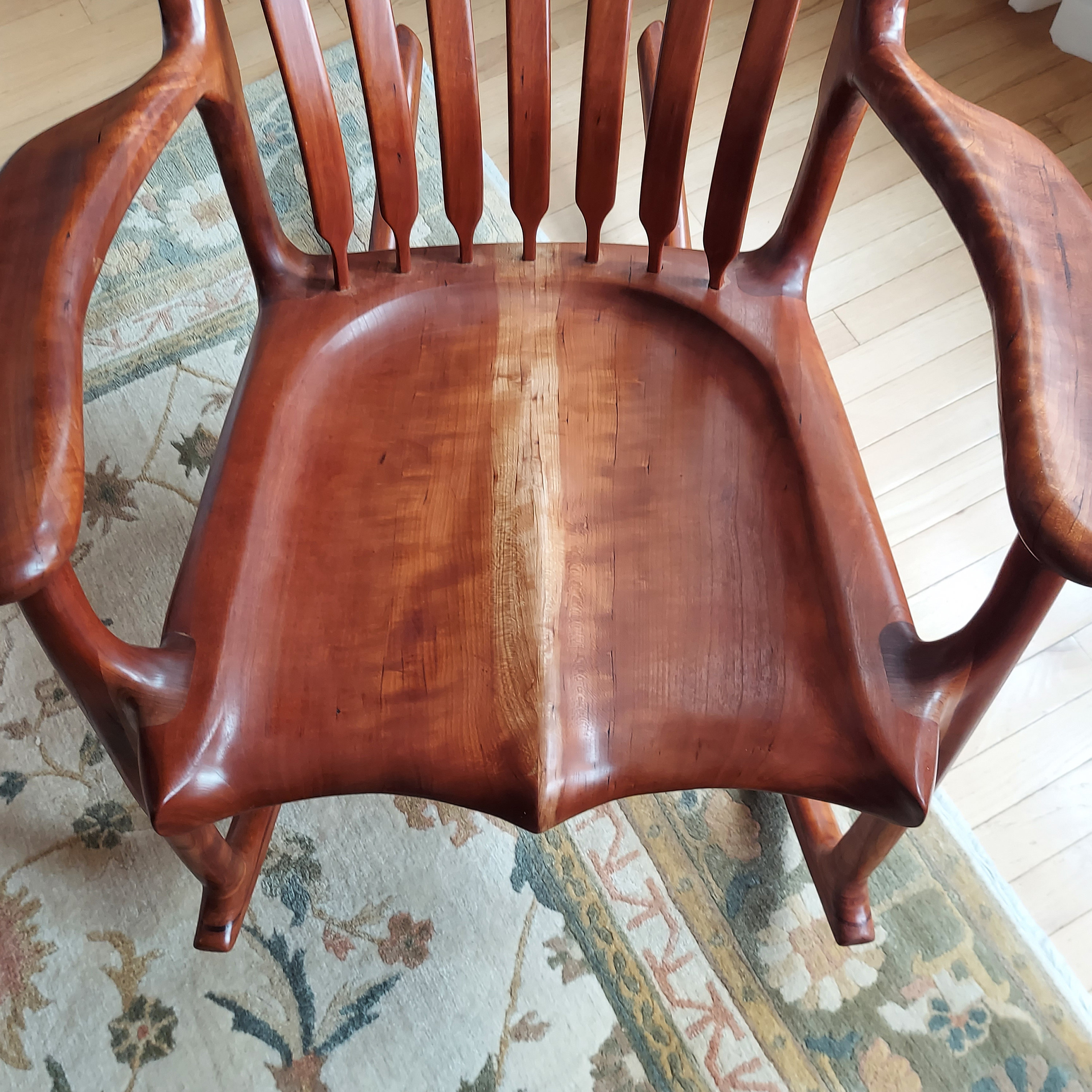 Rocking Chair- Curly Cherry - Hal Taylor Type. - Etsy