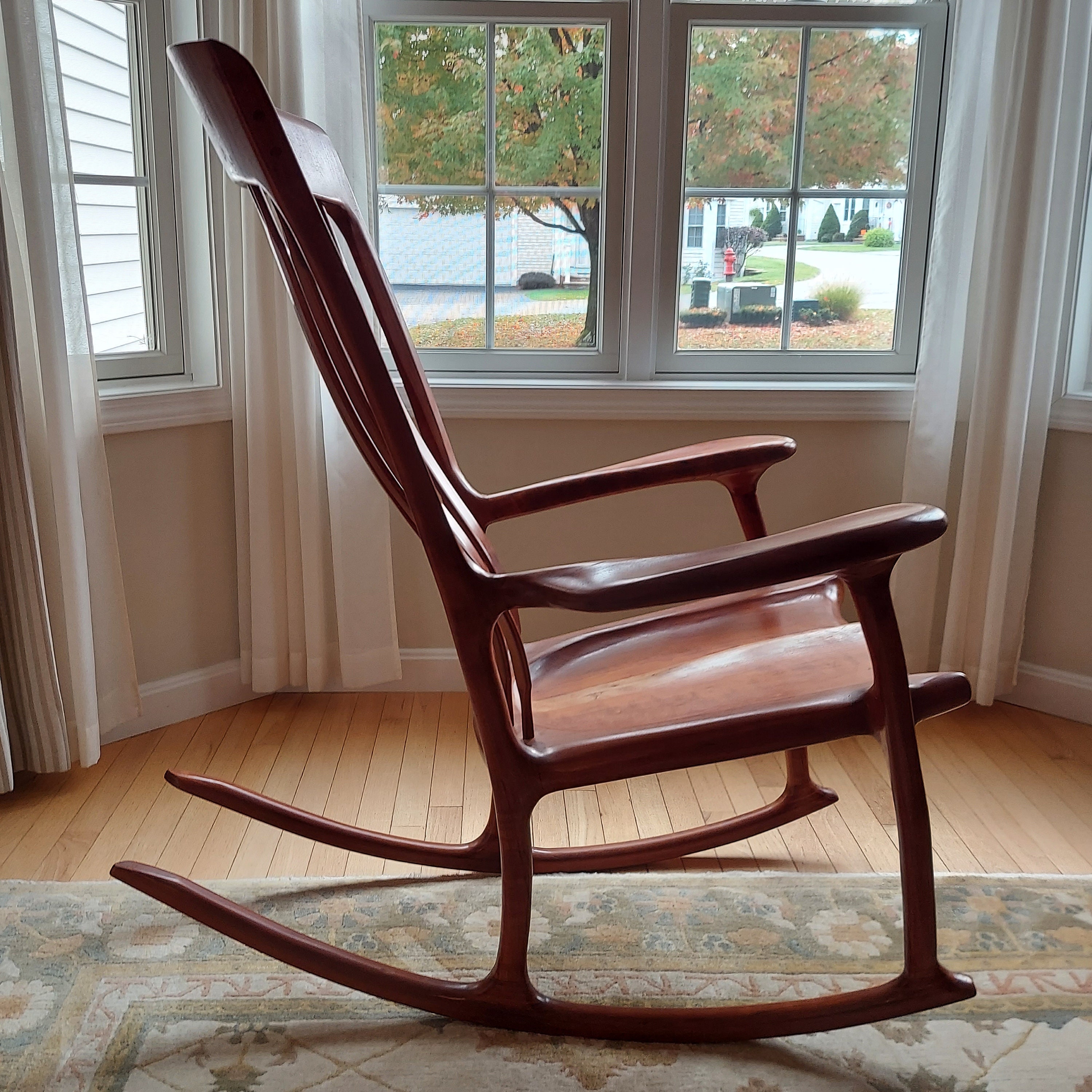 Rocking Chair- Curly Cherry - Hal Taylor Type. - Etsy