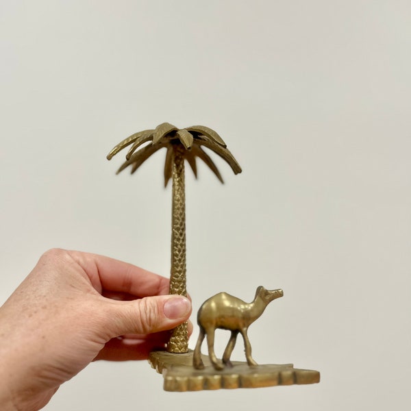 Brass Palm Tree Figurine - Etsy